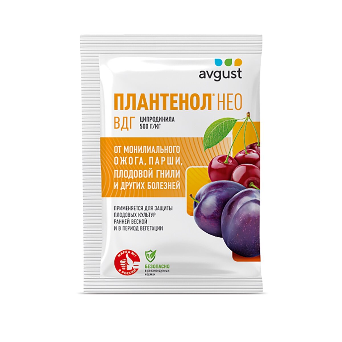 Фунгицид Avgust Плантенол Нео, защита плодовых культур ранней весной, 3 г.