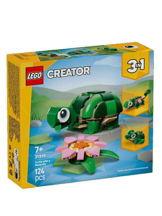 Конструктор LEGO Creator Черепаха с кувшинкой, возраст от 8+, 31377
