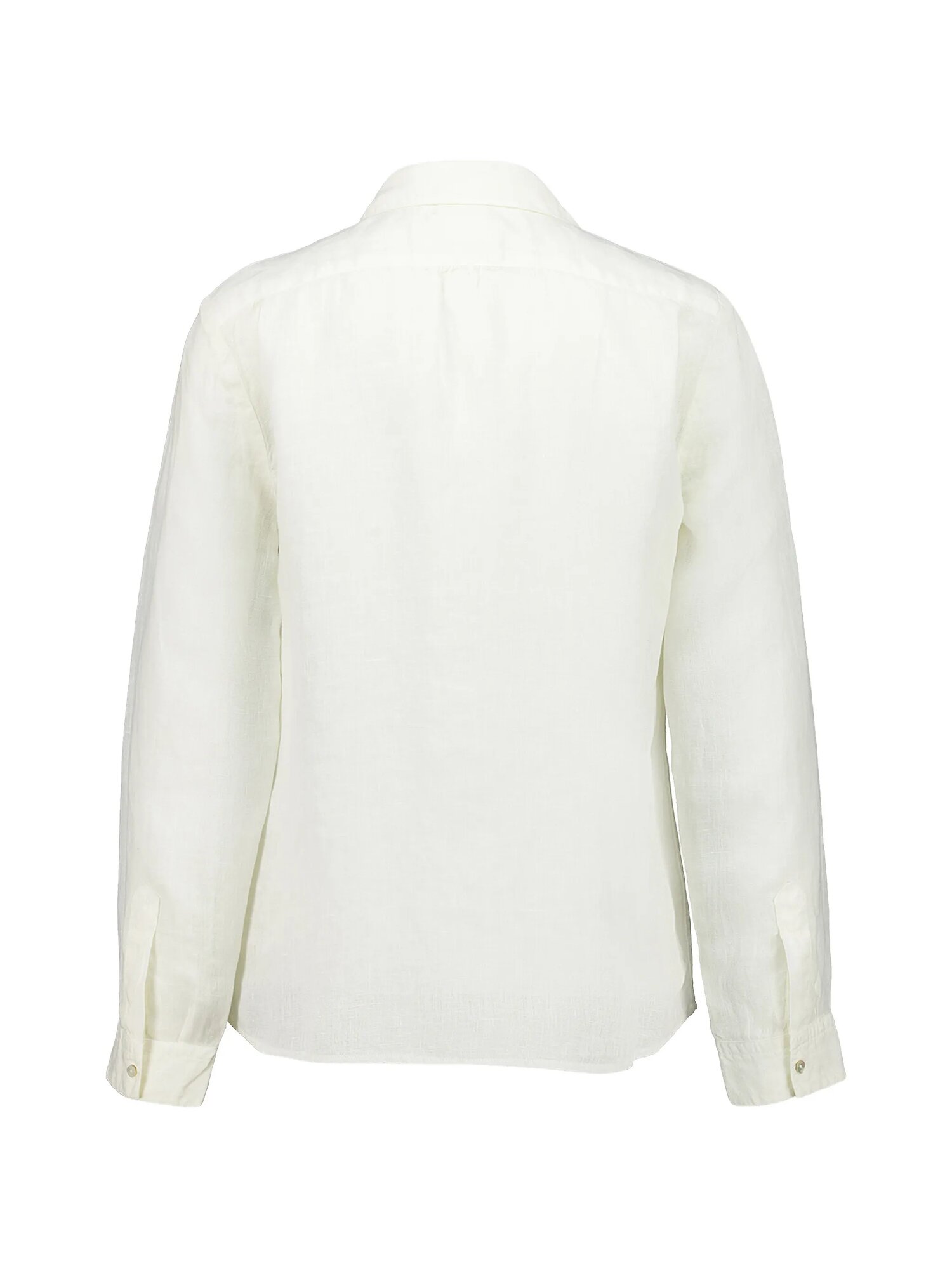 Рубашка 120% LINO Long-sleeve shirt, размер 44, бежевый/белый — фото 1