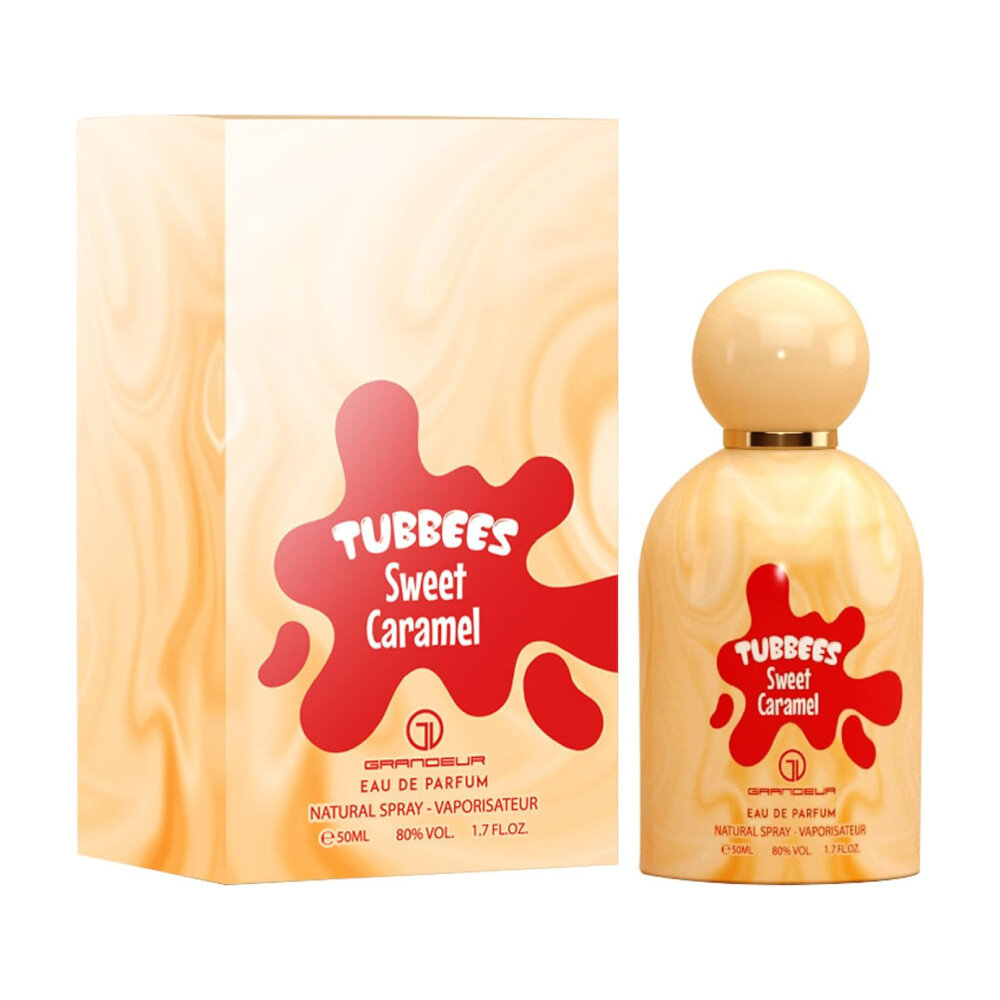 Парфюмерная вода для женщин и мужчин Tubbees Sweet Caramel 50 мл / Духи Тубиз Свит Карамель / Сладкая Карамель