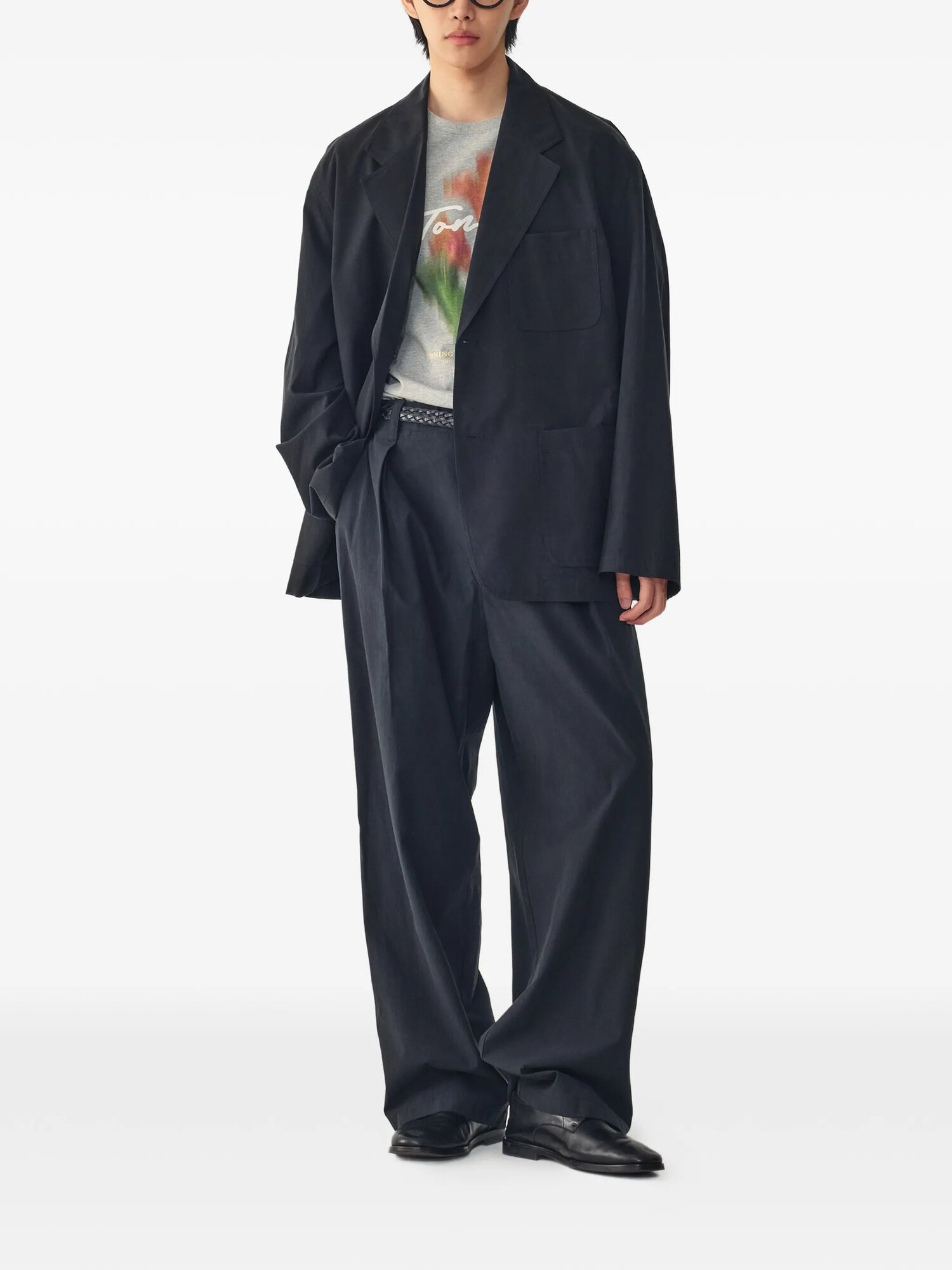 Куртка STUDIO TOMBOY Patch-pocket jacket, размер 50, черный — фото 1