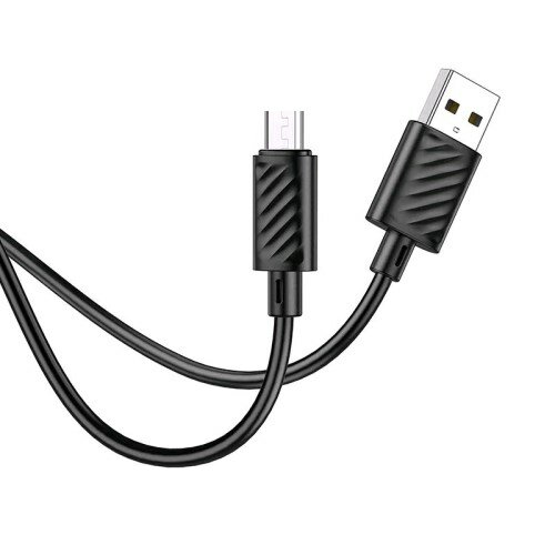 Кабель USB для microUSB 1м, 2,4А, черный************************