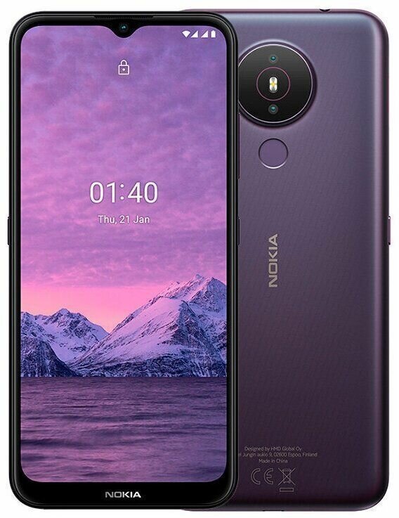 6,52" Смартфон Nokia 1.4 DS 3/64 ГБ (1.4 DS) фиолетовый