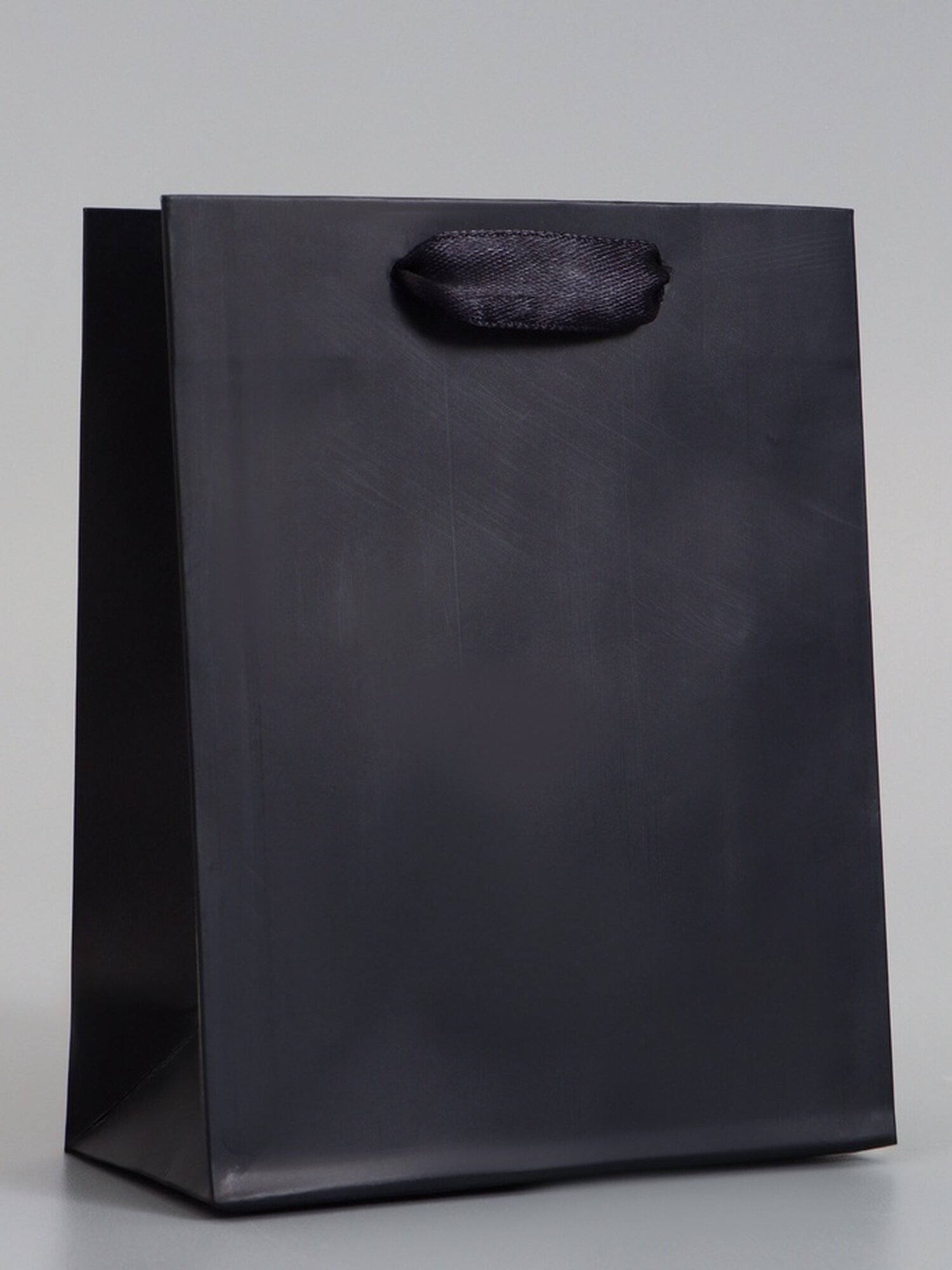 Подарочный пакет Дарите счастье, ламинированный, черный, 12x15x5,5 см