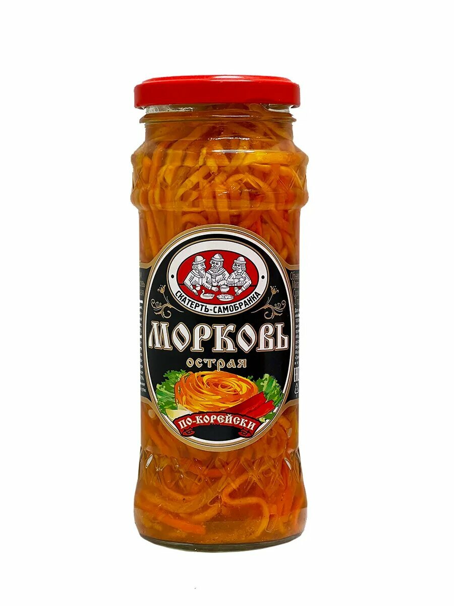 Скатерть-Самобранка Морковь по-корейски острая, 370 мл