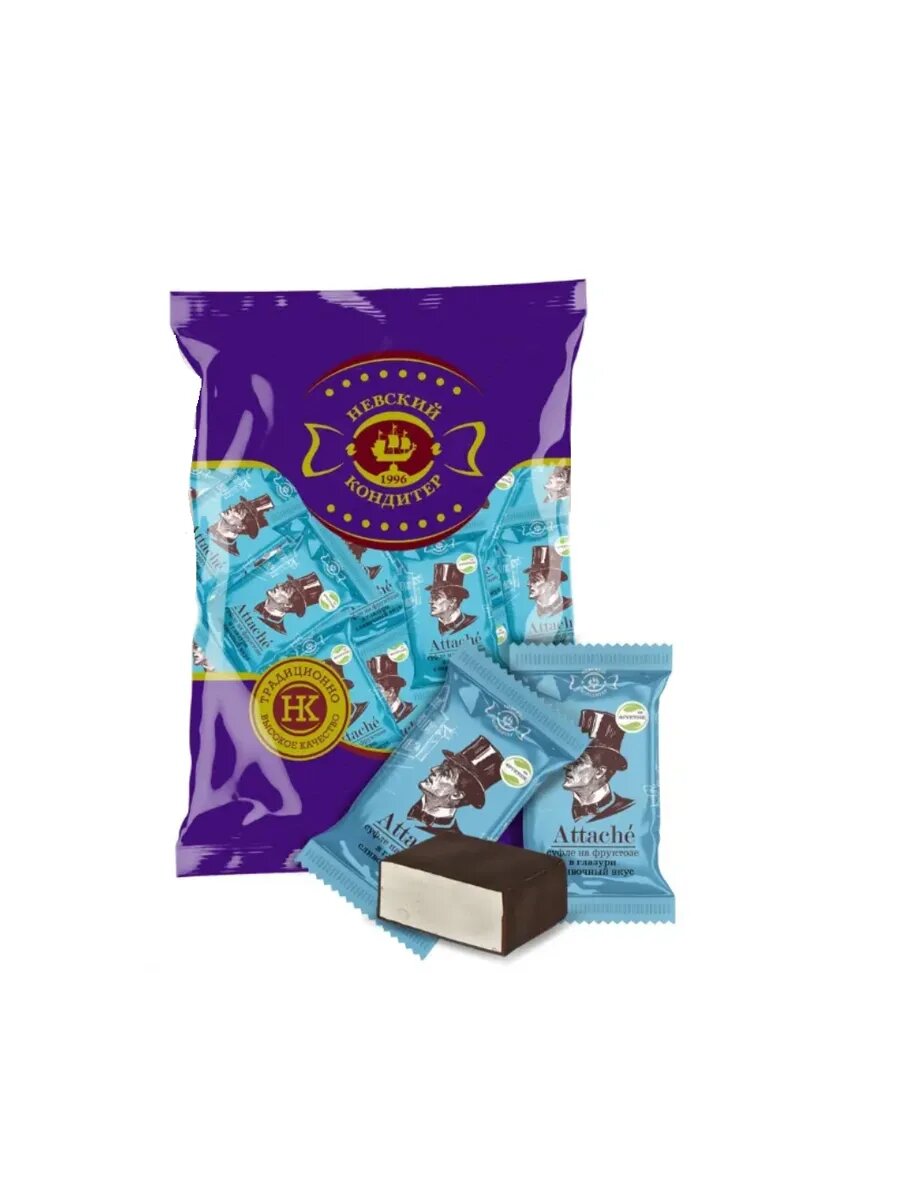 Невский Кондитер Конфеты Атташе со сливочным вкусом без сахара, 500 г