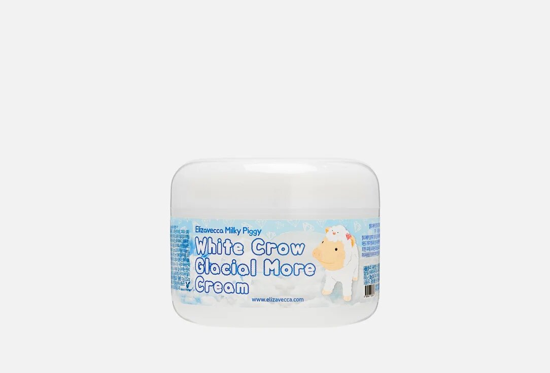 Elizavecca MILKY PIGGY WHITE CROW GLACIAL MORE Крем для ровного тона кожи лица 100г