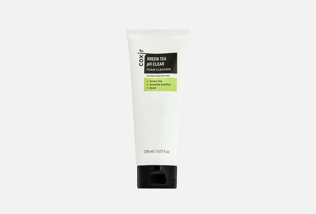 COXIR GREEN TEA PH CLEAR Очищающая пенка 150мл
