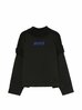 Свитер Logo-embroidered ribbed-knit sweater