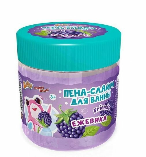 Baffy Пена-слайм для ванны Ежевика, 150мл