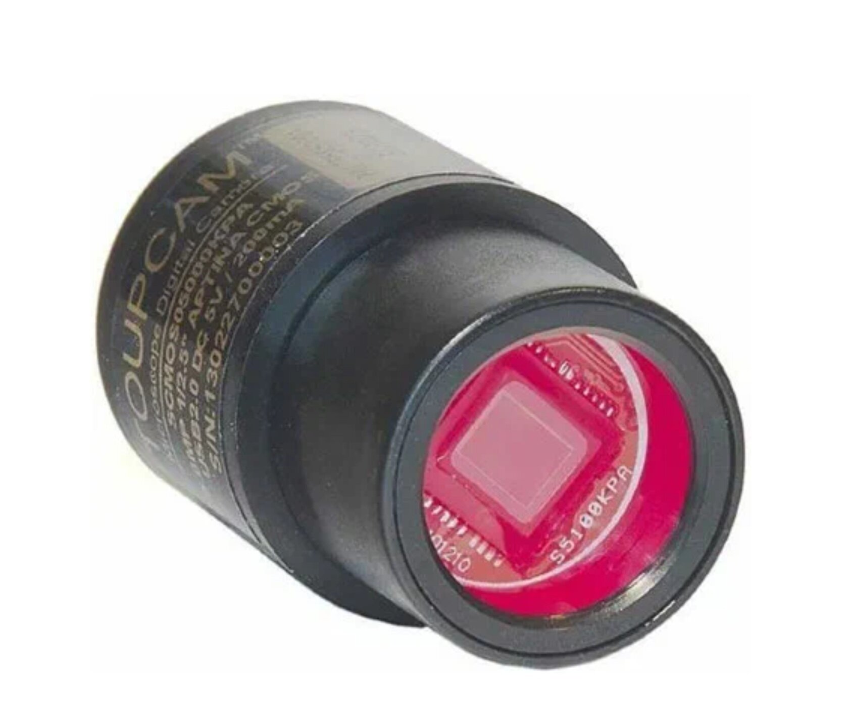 Видеоокуляр ToupCam SCMOS00350KPA, 0,35Мп, для микроскопа, алюминиевый, USB-кабель