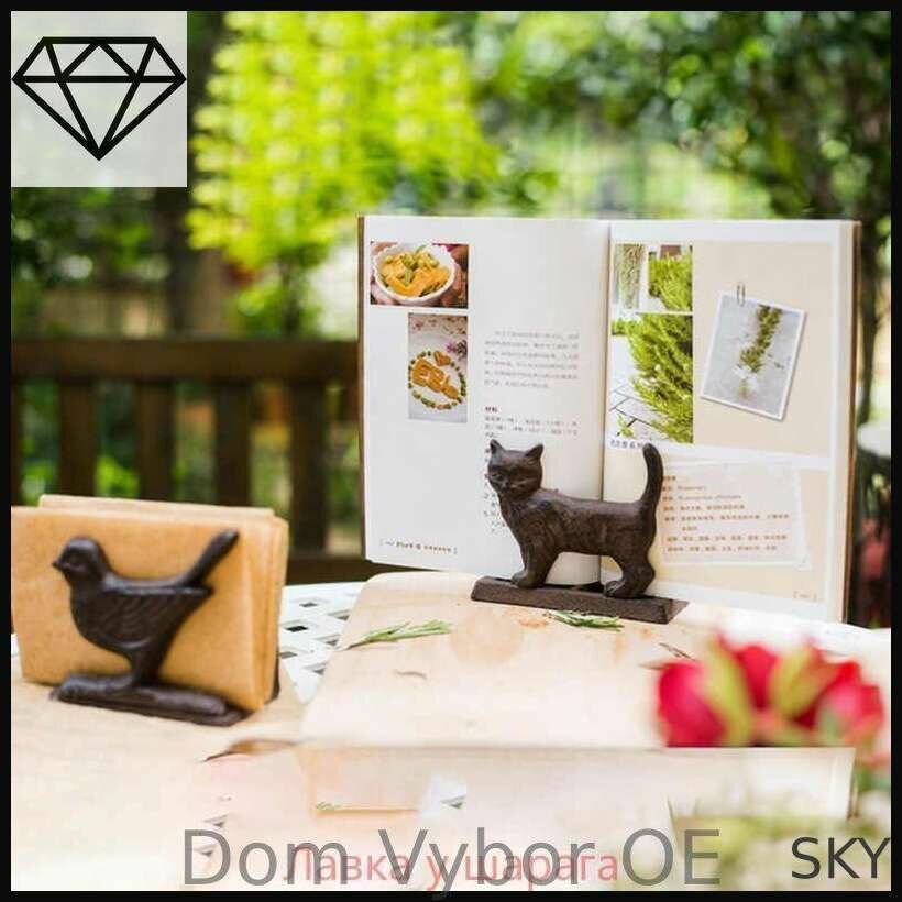 Салфетница Dom VyborOE из чугуна птица 10.5 см x 11 см для дома для кухни декоративная — фото 1