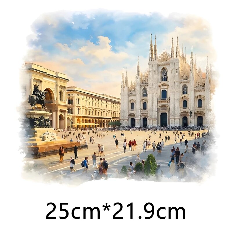 Термоаппликация Миланский собор, 25x21.9 см, Цвет: yzhth00707-7