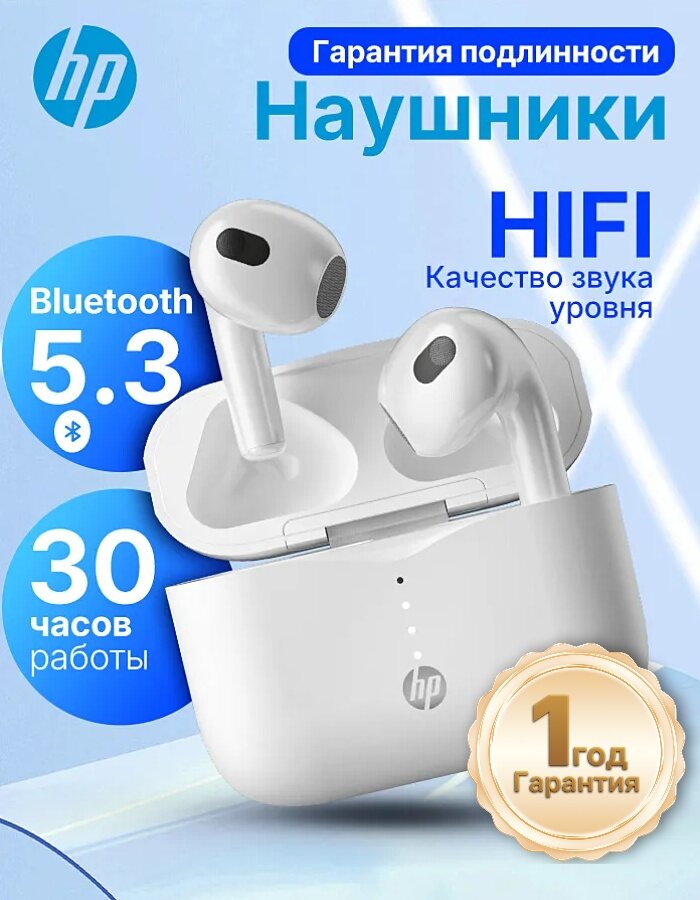 Наушники беспроводные для iphone и андроид с шумопо-давлением и микрофоном для телефон