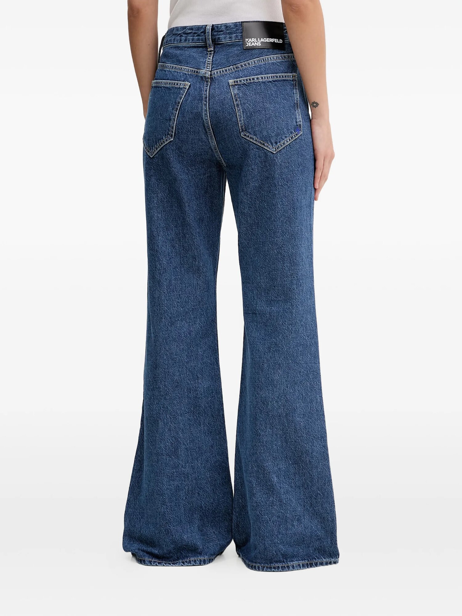 Джинсы KARL LAGERFELD JEANS Button-fly flared jeans, размер 27/30 — фото 1