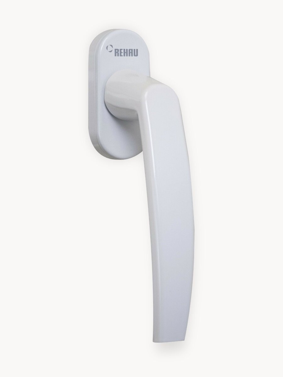 Ручка оконная REHAU CAMEA для пластиковых окон / для балконной двери / белая