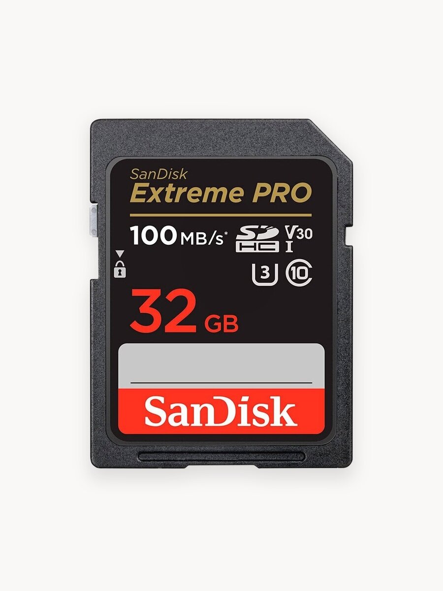 Карта памяти SanDisk SDHC 32GB Extreme Pro UHS-I U3 V30 100/90 МБ/с
