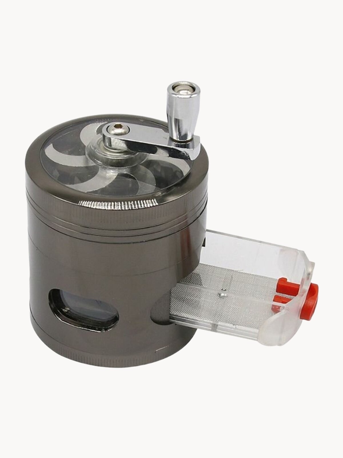 Измельчитель для специй и трав, небьющаяся дробилка из алюминия цинкового сплава с ручкой мельницы, подарок