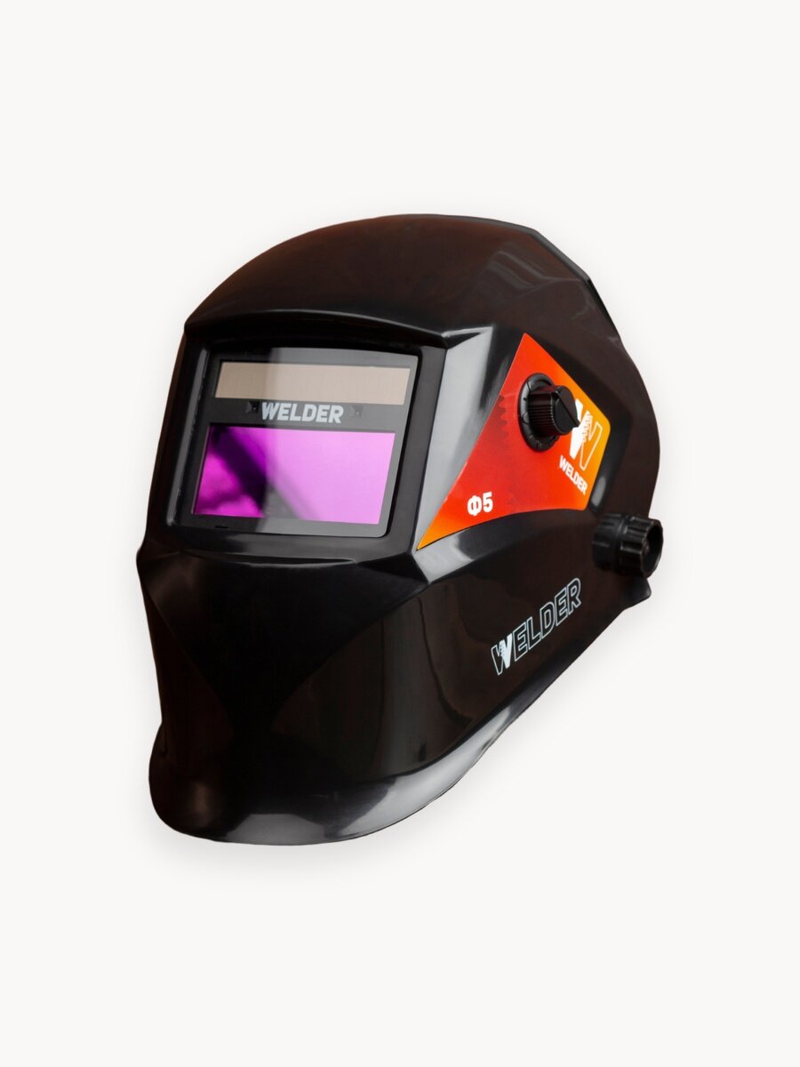 Маска сварочная WELDER PRO Ф5 Хамелеон 93x43 мм, DIN 4/9-13 (Внешняя регулировка), в коробке