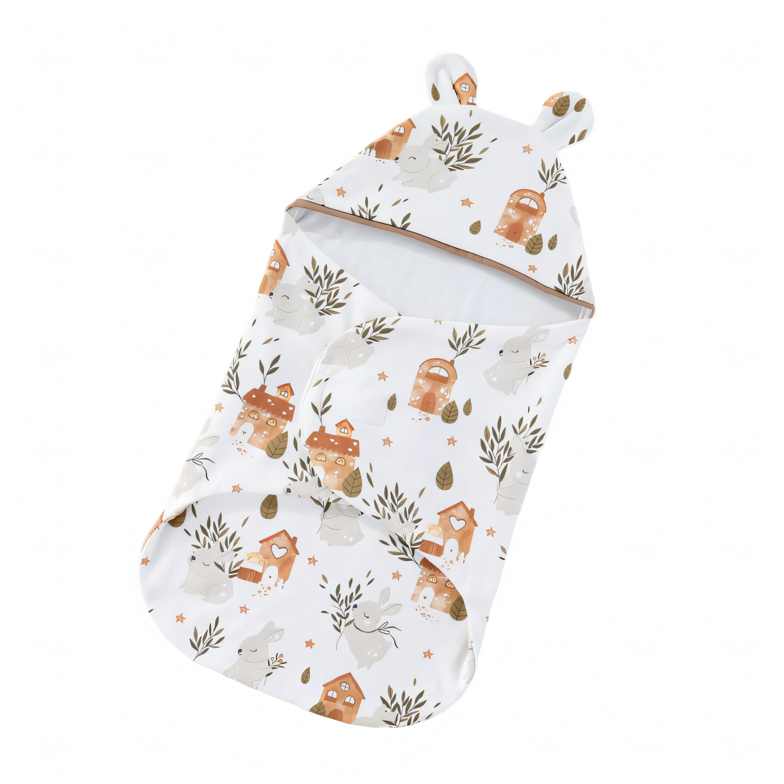 Конверт-кокон Baby Yue Rabbit для новорожденных, двухслойный, 62 см, домашний кролик