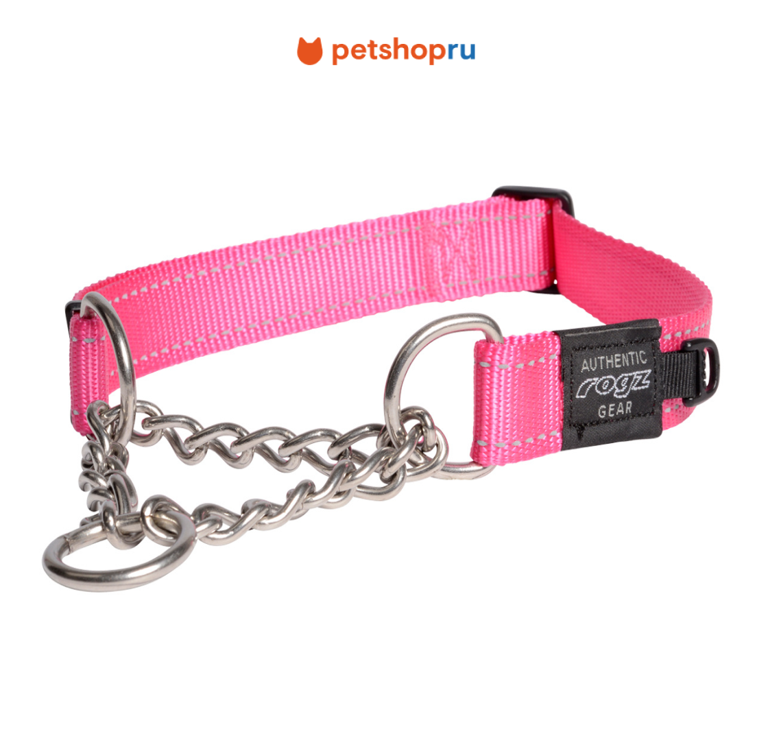 Rogz полуудавка строгая "Utility", р-р XL (43-73 см), ш: 2,5 см, розовый