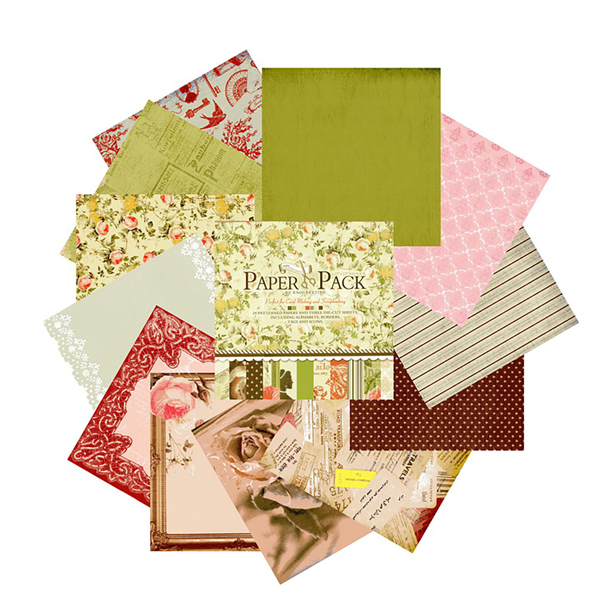 Набор скрап бумаги 029-SB Perfect Craft "Французское путешествие" 30.5х30.5 см. / Рукоделие и творчество / Скрапбукинг