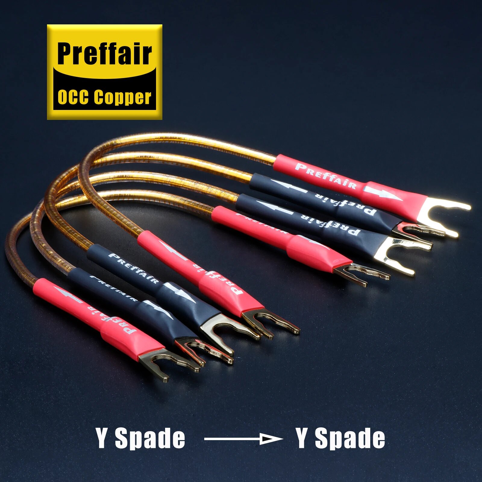 4 шт, посеребренная перемычка 7N OCC, аудиокабель, мостовые звенья, кабель динамика 10-30 см с вилками типа «банан/Y»