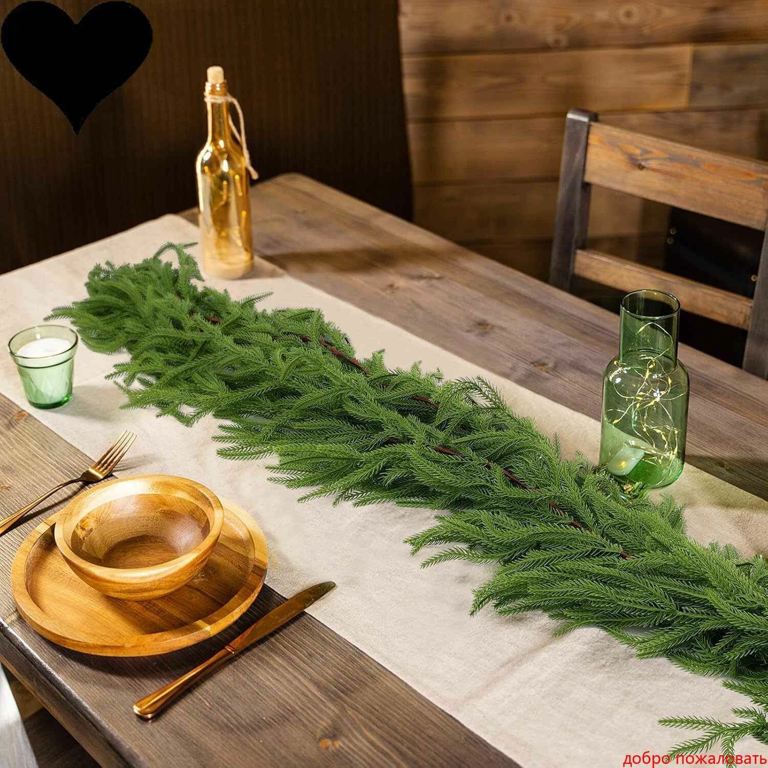 Лиана еловая искусственная, длина 1,8м