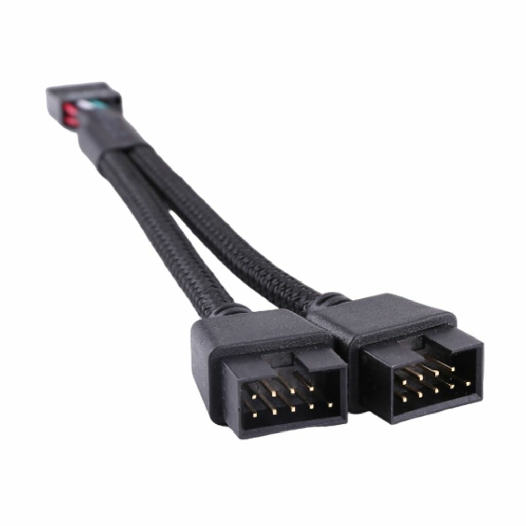 Разветвитель USB 9pin Female to Male 1 на 2 для материнской платы
