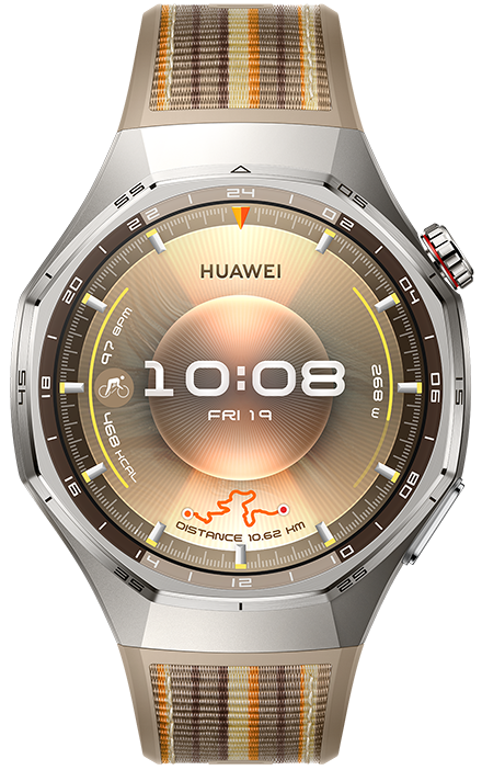 Huawei Смарт-часы HUAWEI WATCH GT 6 Pro 46mm Brown Titanium Case, Brown Woven Strap(Atum-B29W)