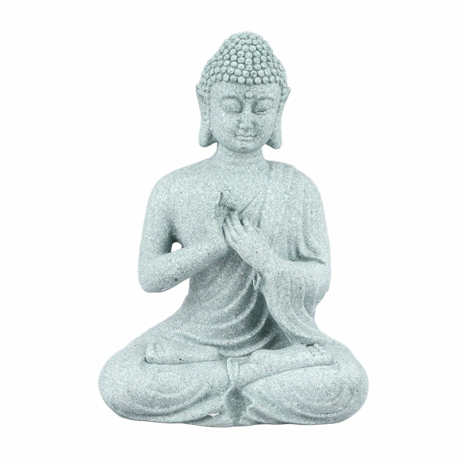 Маленькое украшение Будды, изысканное мастерство, зеленый песчаник, украшения Будды для аквариума, молитвенный Будда