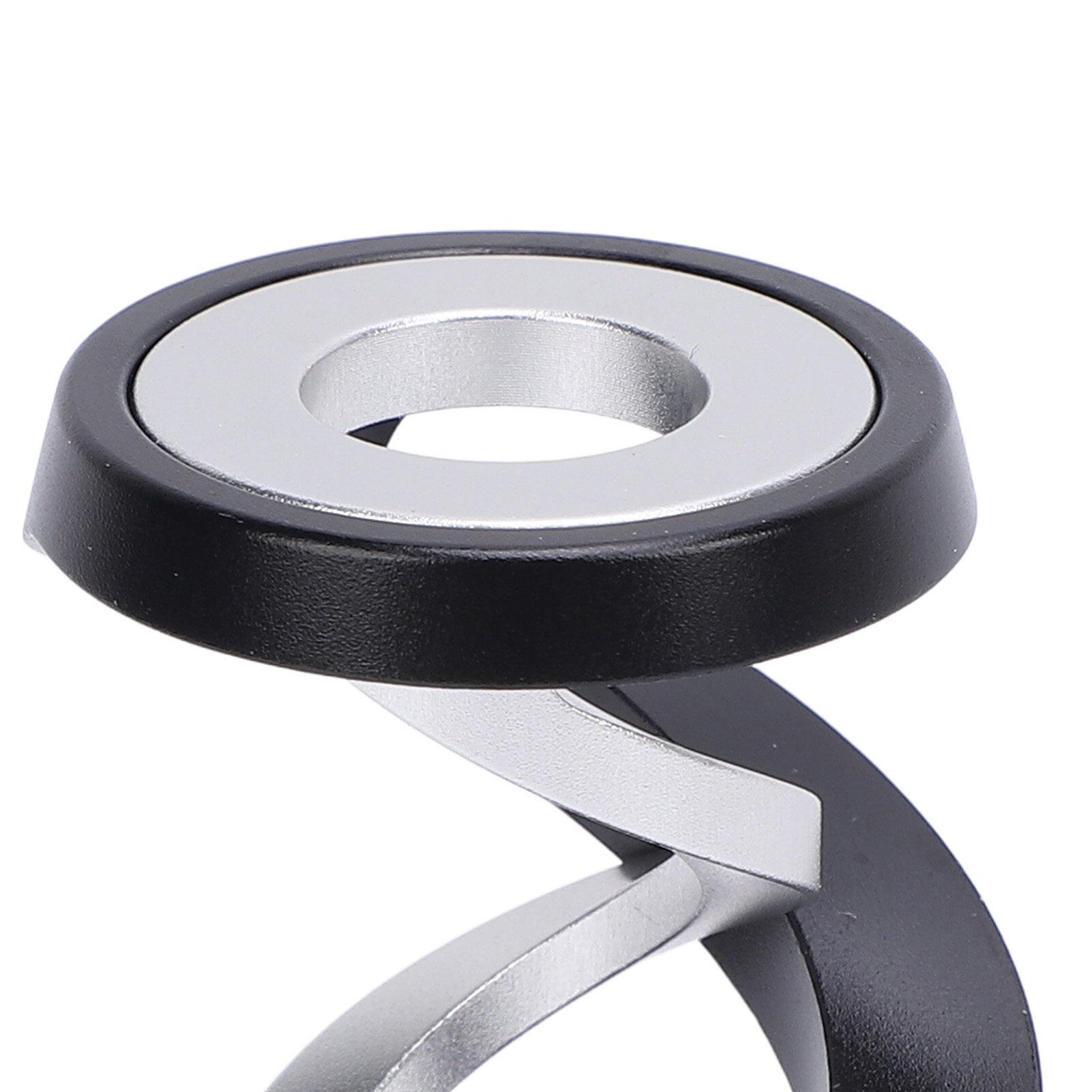 Настольный левитирующий гироскоп, настольный спиральный гироскоп, настольное украшение, металлический настольный подвесной гироскоп для домашнего офиса, черный+серебристый