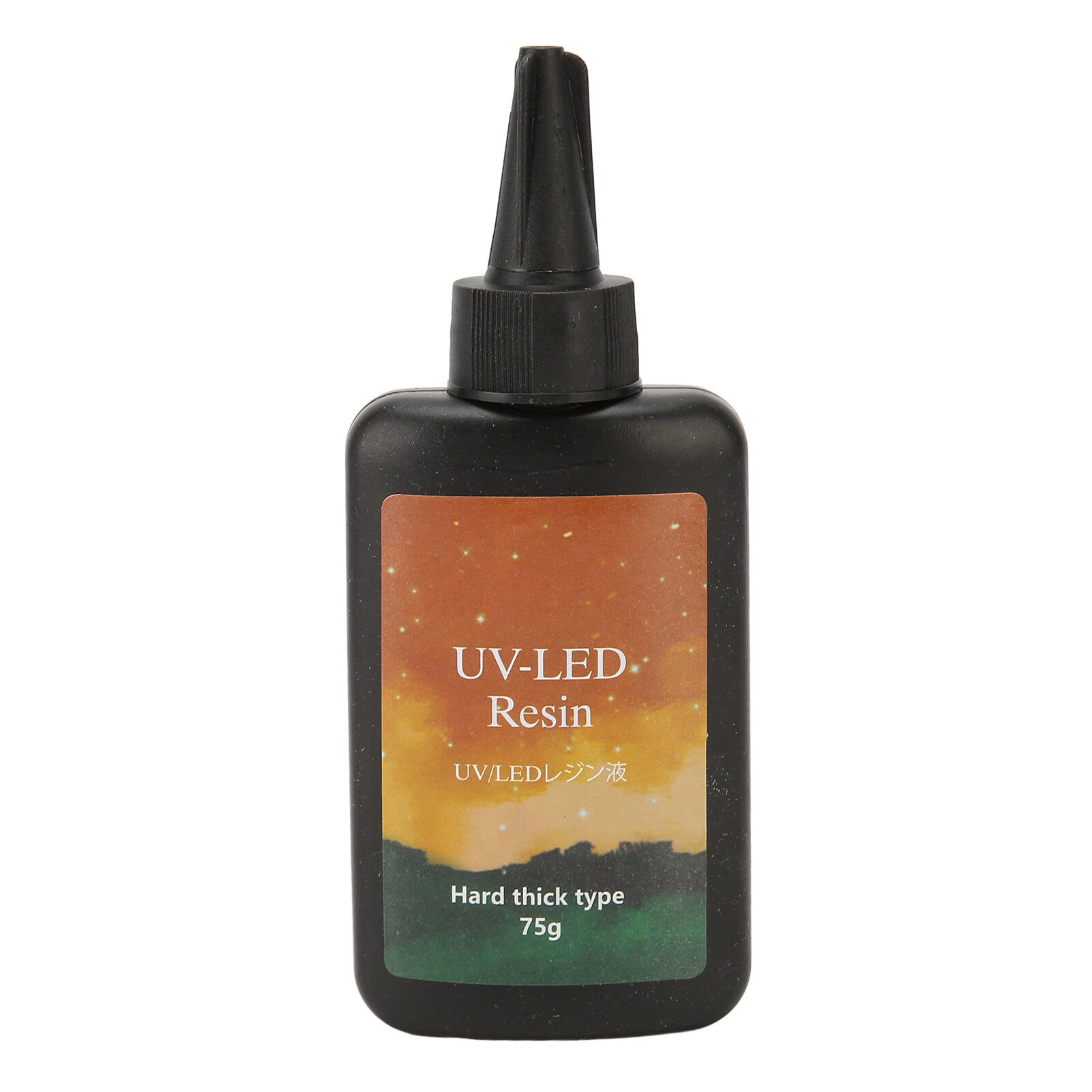 УФ-смола, прозрачная, быстросохнущая, без запаха, не желтеющая, широко используемая УФ-эпоксидная смола для самостоятельного изготовления ювелирных изделий, густая консистенция 75 г, твердый тип