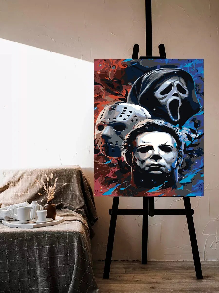 Картина по номерам Майкл Майерс Крик Ужасы