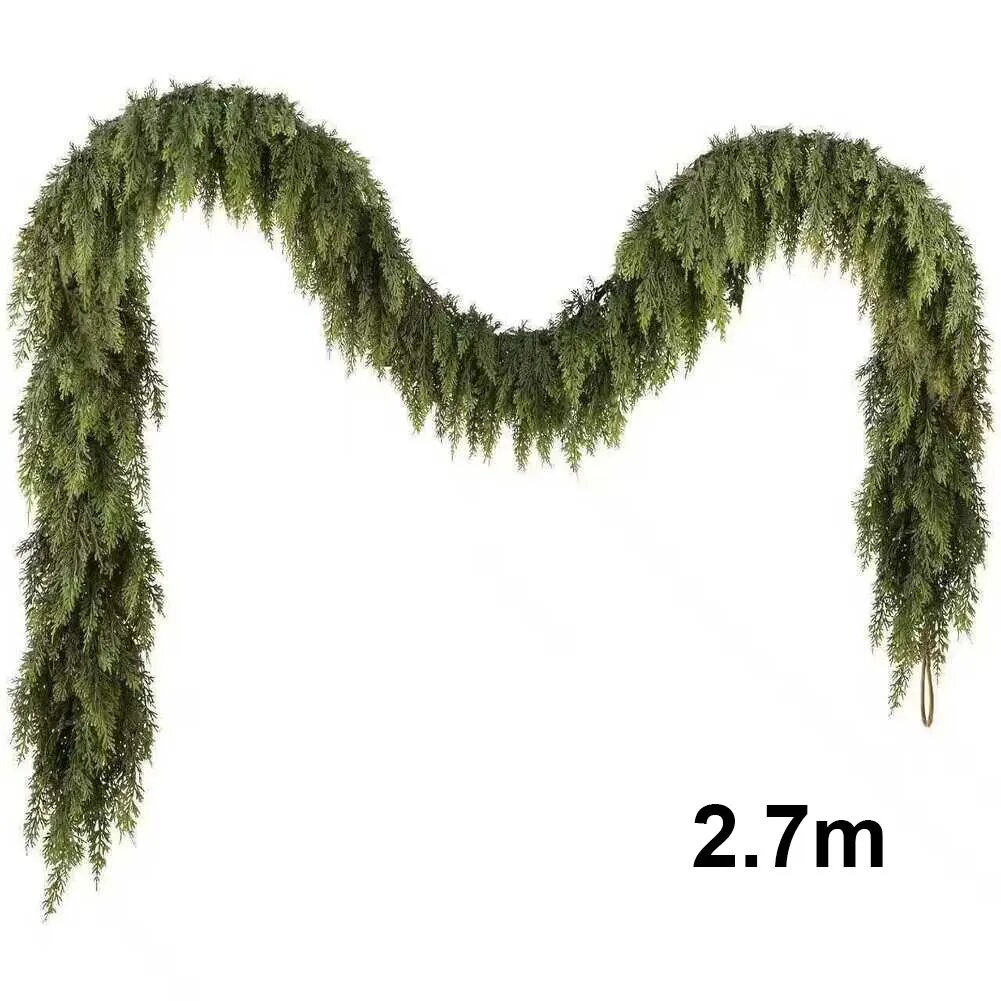 Искусственная кедровая гирлянда 120 см 2.7m