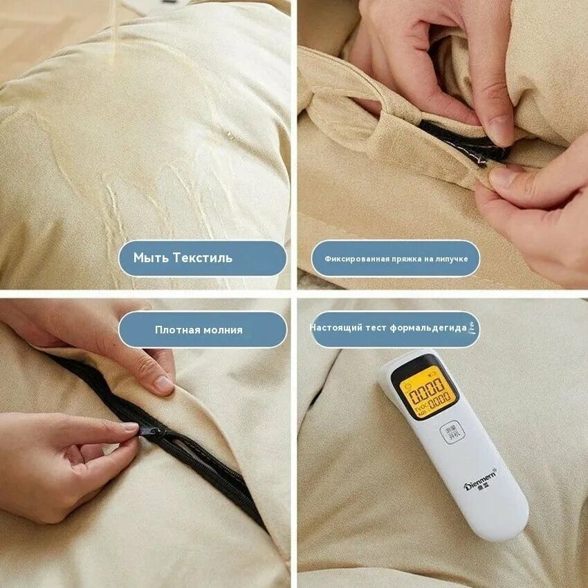 Диван раскладной, механизм Реклайнер, 60х55х60 см, светло-серый