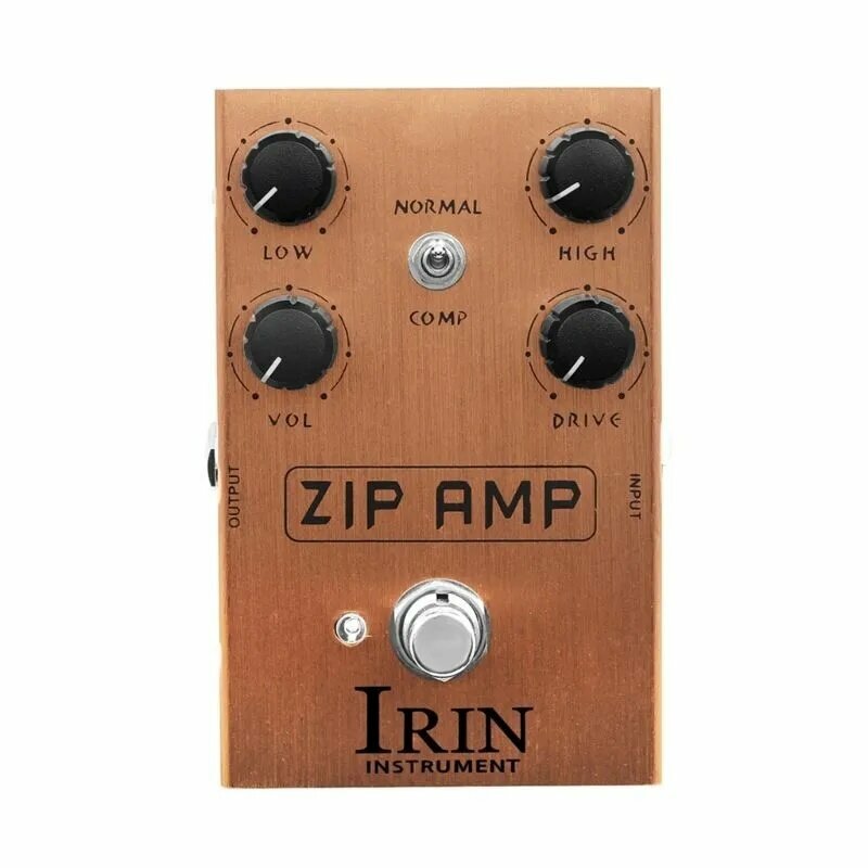 Гитарный эффект-педаль - компрессор перегруза оранжевый