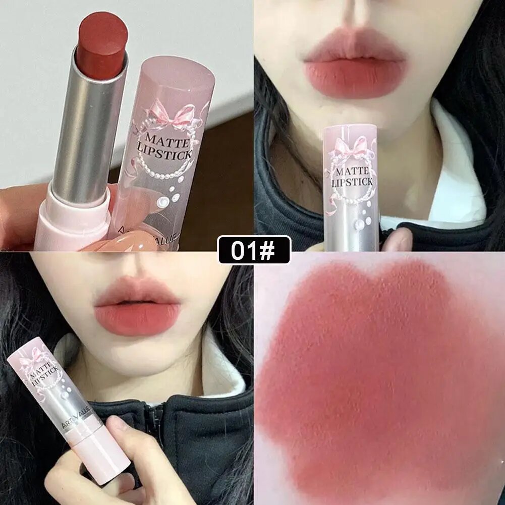 Velvet Mousse Lipstick 01# Ретро Красный Коричневый army green