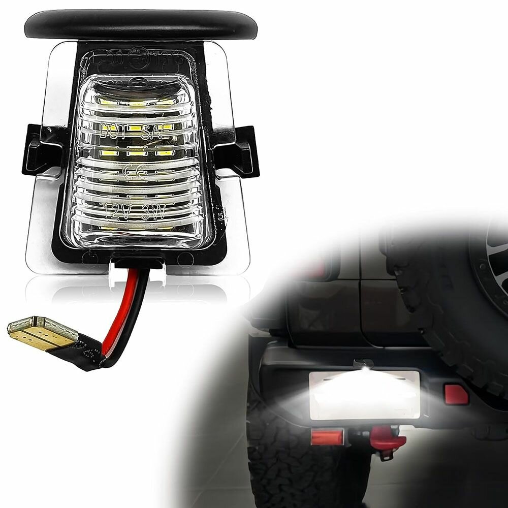 Яркий светодиодный номерной знак для Jeep Wrangler JK 07-17