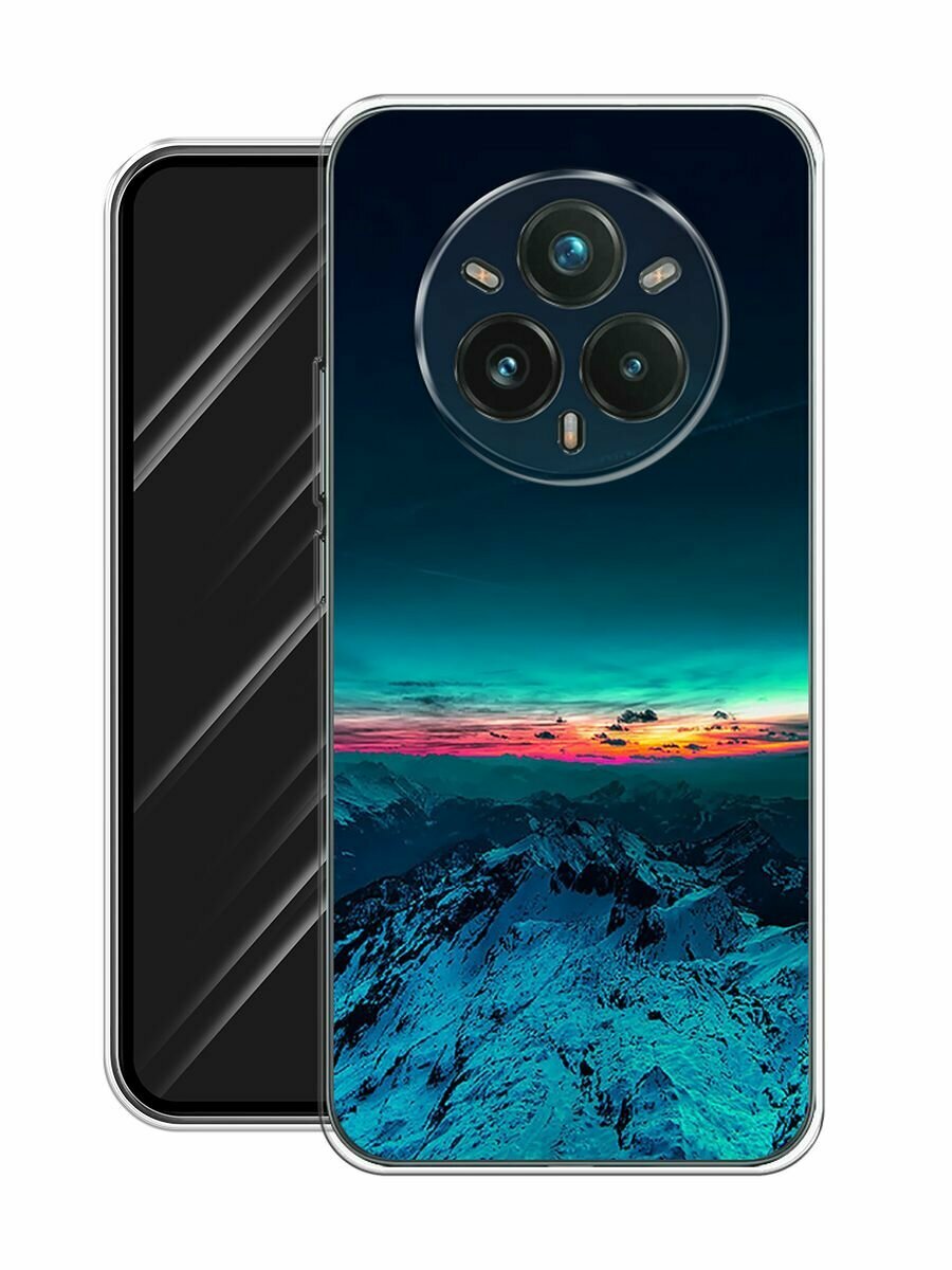 Чехол на Realme 14 Pro / Реалми 14 Про с принтом "Закат в горах" — фото 1