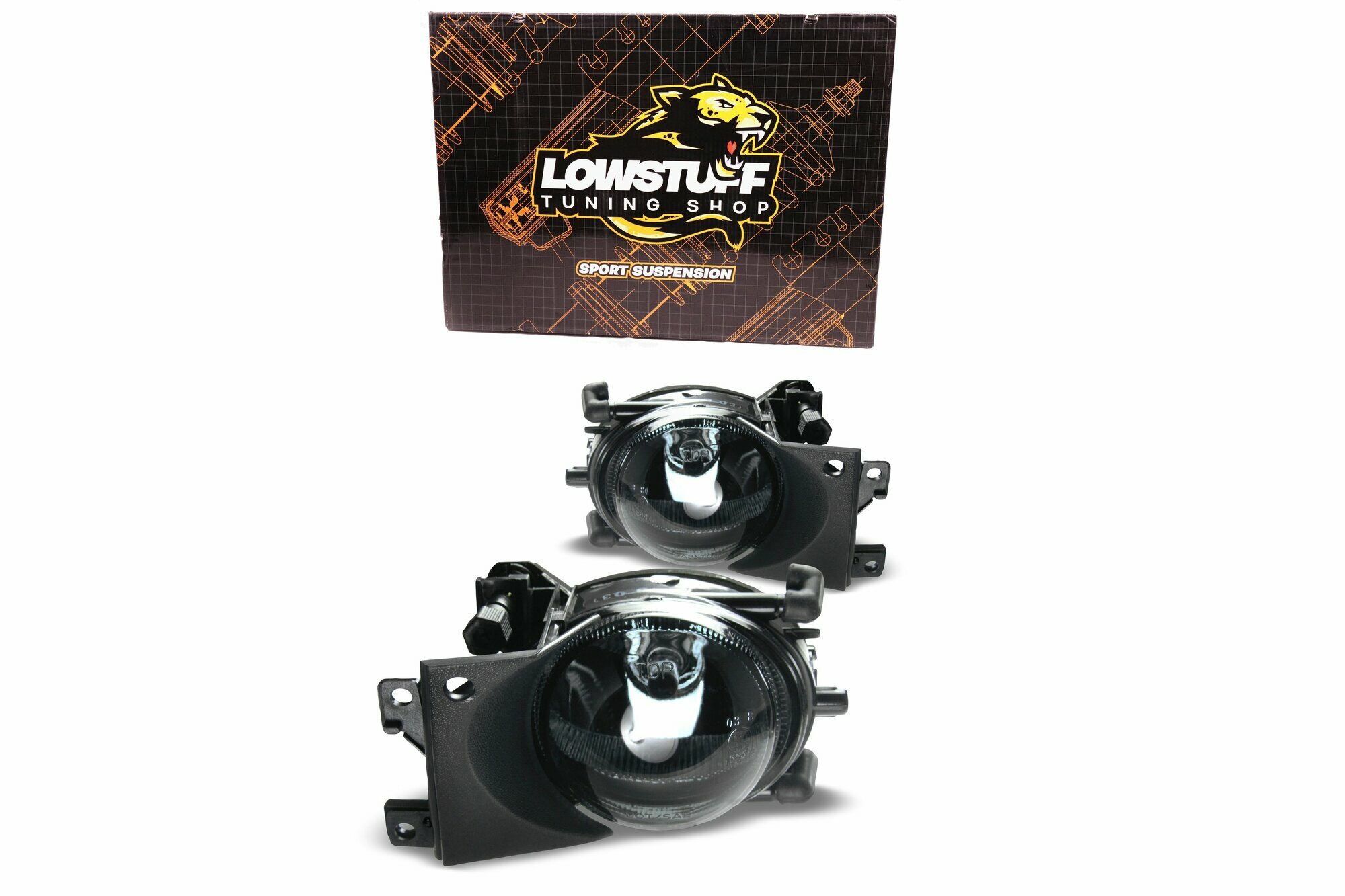 BMW E39 facelift 2000 - 2003 Противотуманные фары тонированные птф затемненные LOWSTUFF FLBME39LCISMK