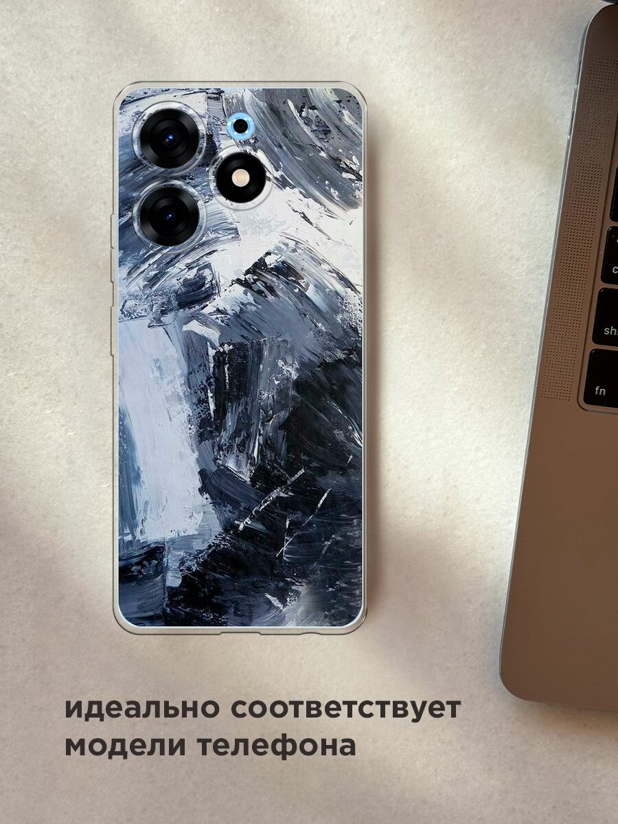 Чехол на Tecno Spark 10 Pro / Текно Спарк 10 Про с принтом "Абстракция живопись" — фото 1