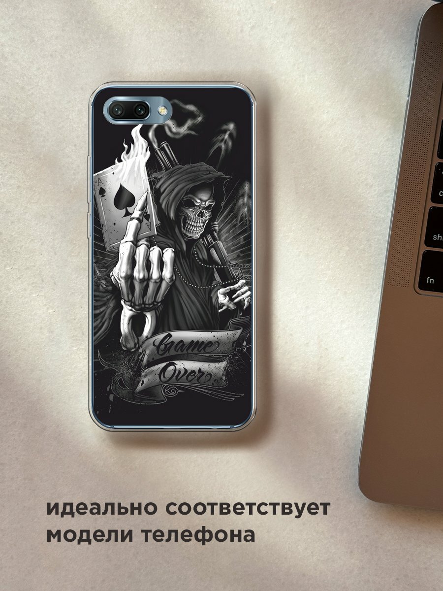 Силиконовый чехол на Honor 10 / Хонор 10 с принтом "Игра закончена" — фото 1
