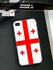 Чехол на Apple iPhone 4/4S / Айфон 4/4S с принтом "Флаг Грузии"