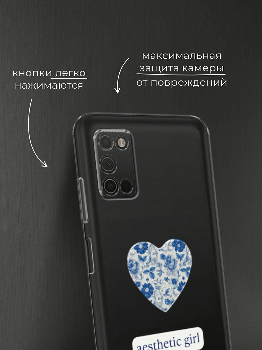 Чехол на Samsung Galaxy A03S / Самсунг Галакси A03S с принтом "Aesthetic girl" — фото 1