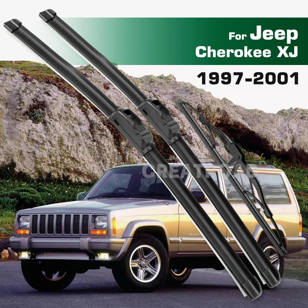 GREATROAD стеклоочиститель для Jeep Cherokee XJ 1997-2001 1998 1999 2000 стеклоочиститель передние и задние щетки лобовое стекло 18 "+ 18" + 13"