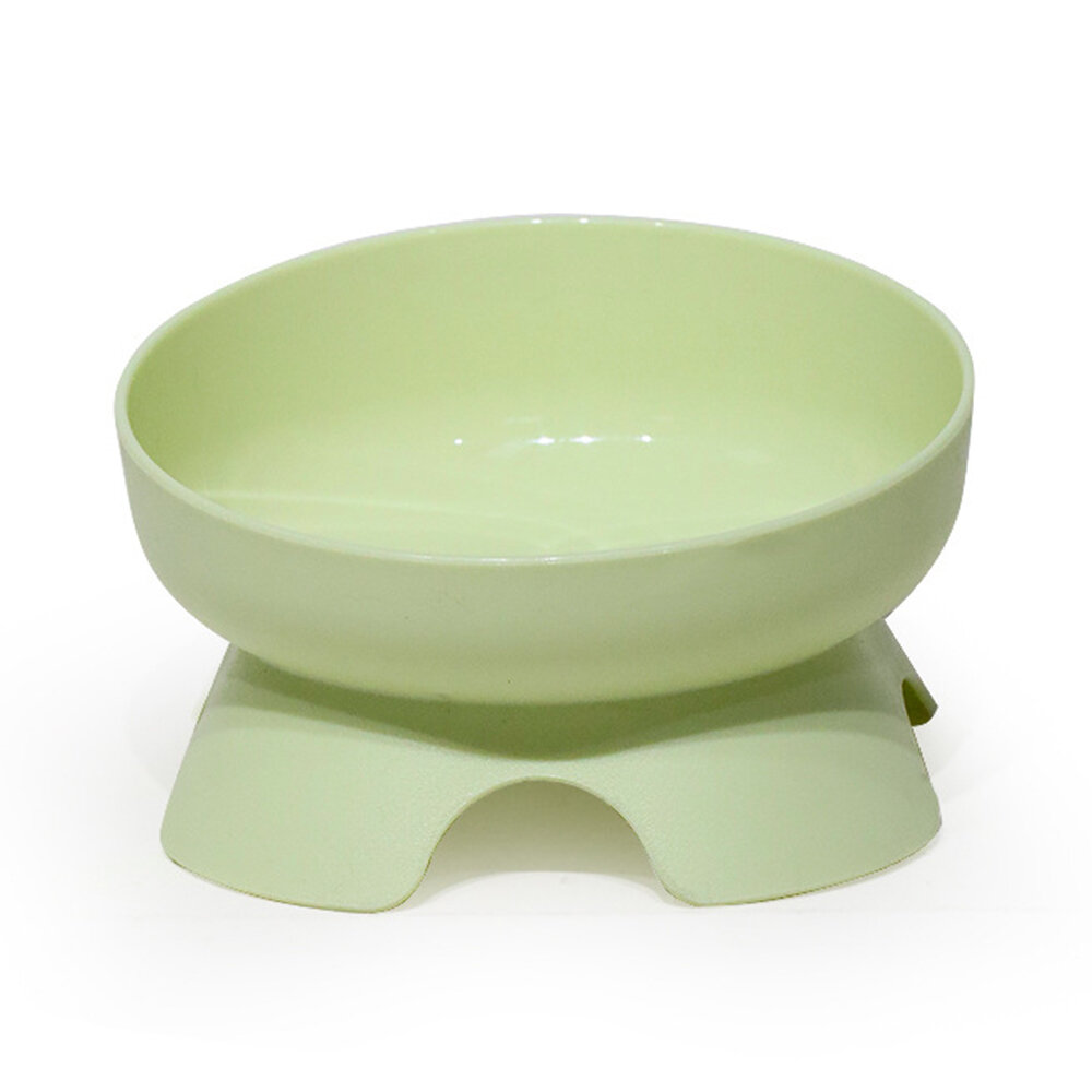Посадочные миски для котов без перелива, наклонные поднятые миски для еды и воды для котов и мелких собак, аксессуары для питания, цвет: Зеленый, Синий, Серый (доступно), материал: Пластик, размер изделия: 13.8 * 7.5см/5.43 * 2.95дюйма, количество: 1 шт.