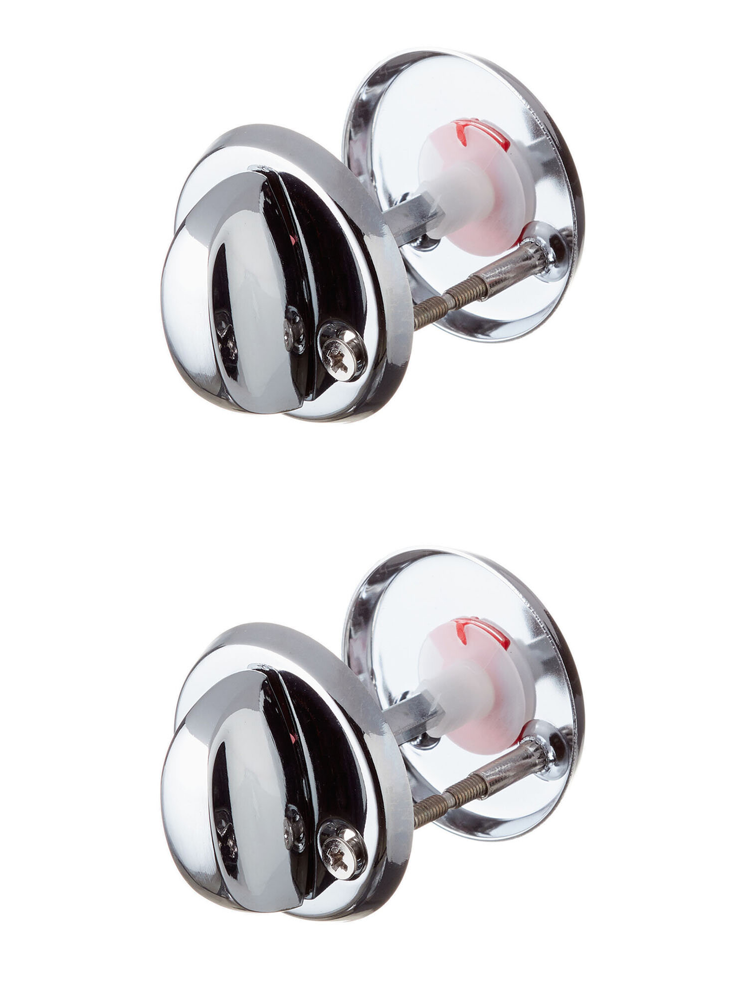 Фиксатор 2014 круглая розетка хром (2 шт.)