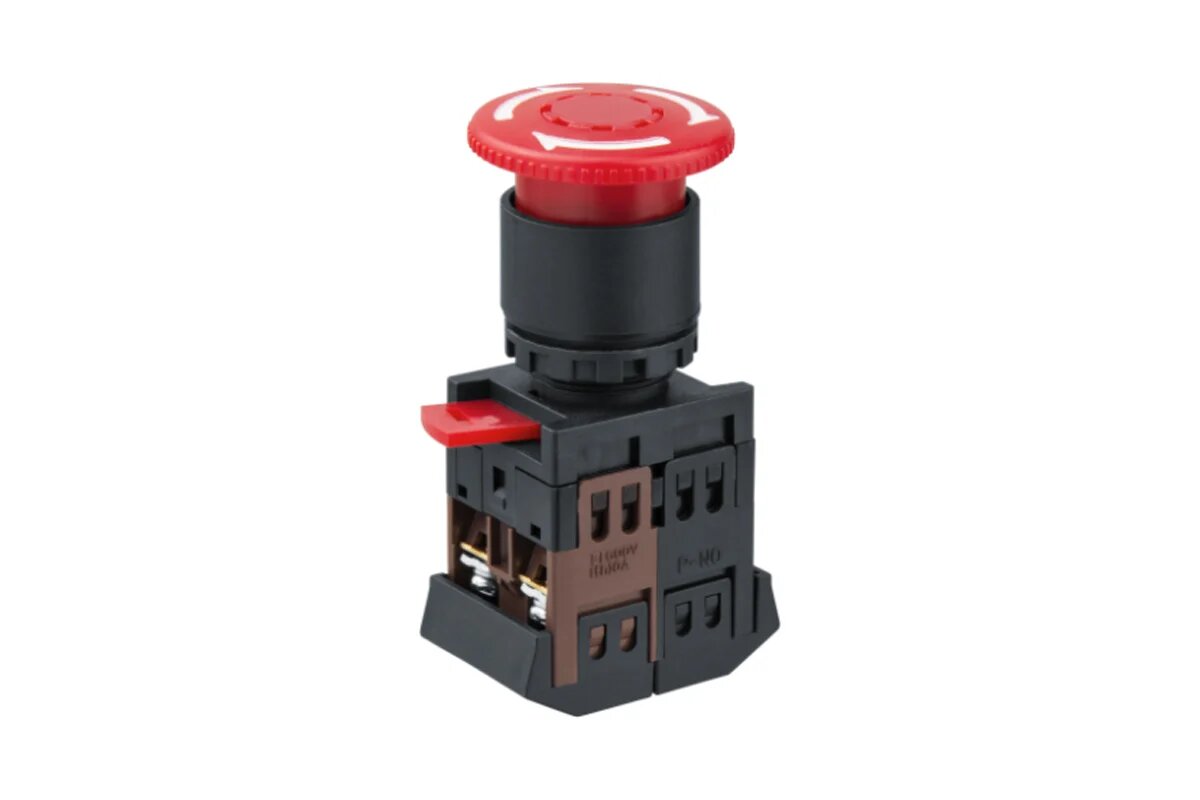 Navigator NBI-B-06 Кнопка грибок, поворотная блокировка, диаметр 22 мм, NO+NC, 82814