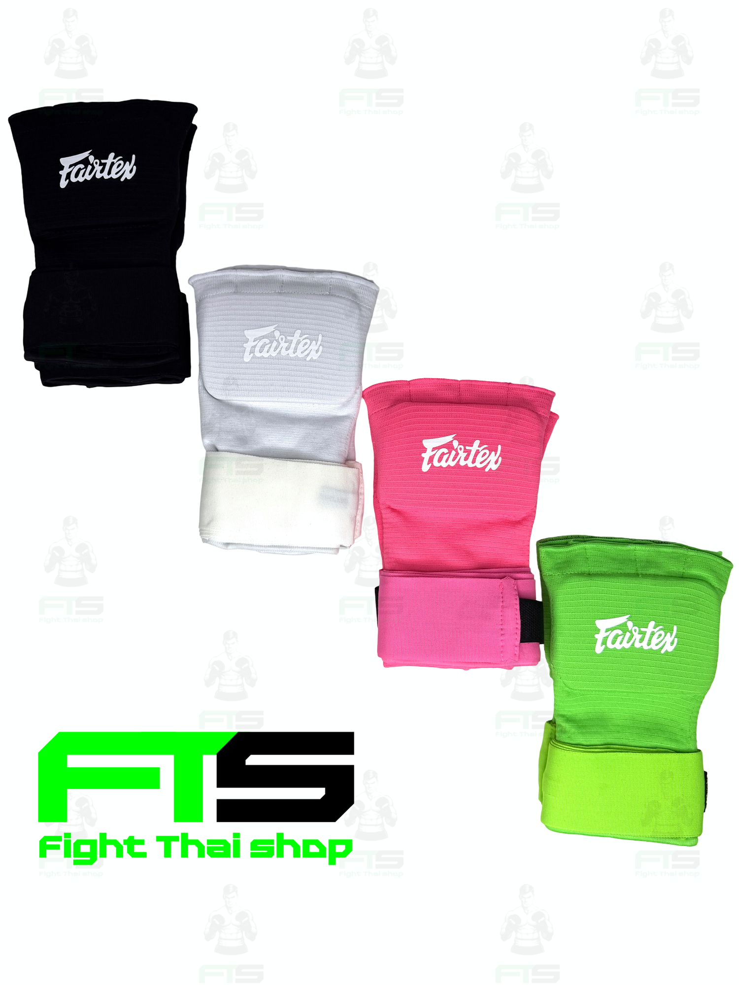 Быстрые боксерские бинты Fairtex розовые размер S/M на липучке HW3